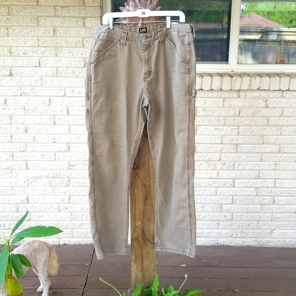 Lee | Pants | Vintage Lee Khaki Canvas Cargo Pants 3634 | Poshmark